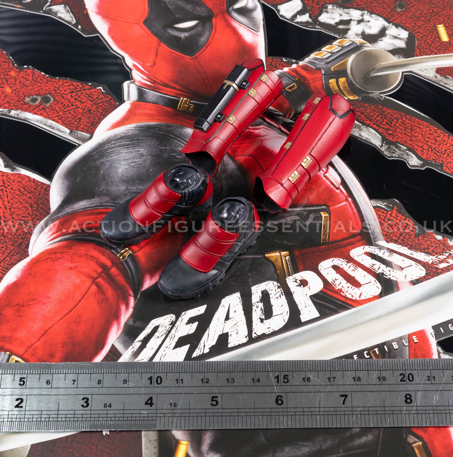 Hot Toys - Deadpool Boots Armour - MMS746 - 1:6 Scale Loose Parts ...