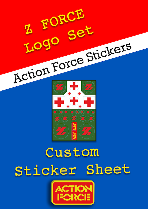 Vintage Action Force - Z Force Logo Pack - Custom Sticker Sheet Replac ...