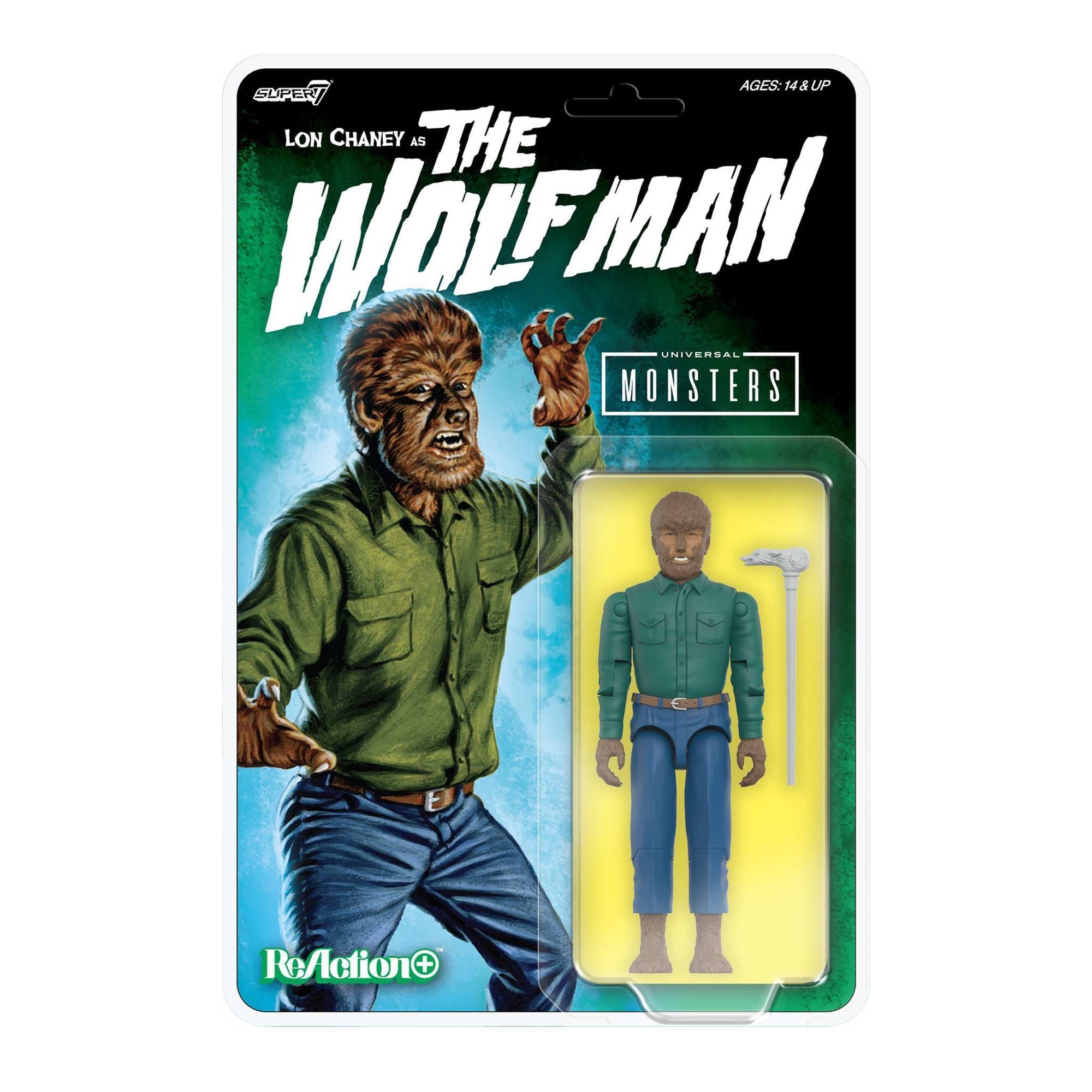 The Wolf Man - Universal Monsters - Super7 Reaction+ Figure - Retro Vi ...