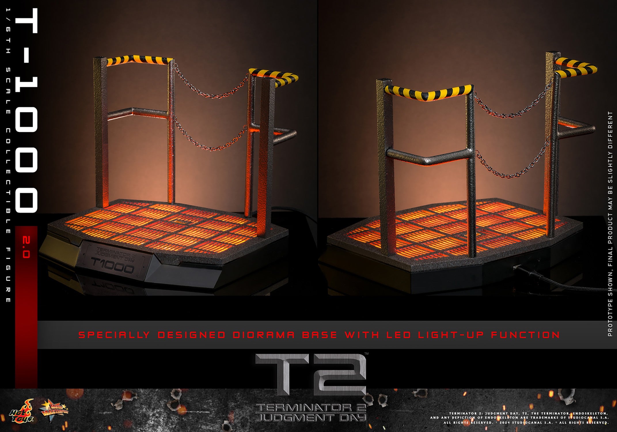 Hot Toys - T-1000 Terminator 2.0 Diorama Display Stand Base - MMS774 ...